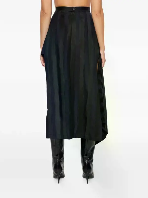 VIVIENNE WESTWOOD Cassandra Striped Asymmetric Skirt