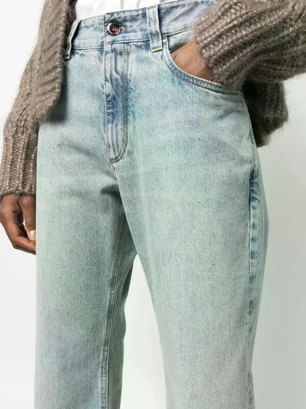 Brunello Cucinelli Straight-leg Stonewashed Jeans