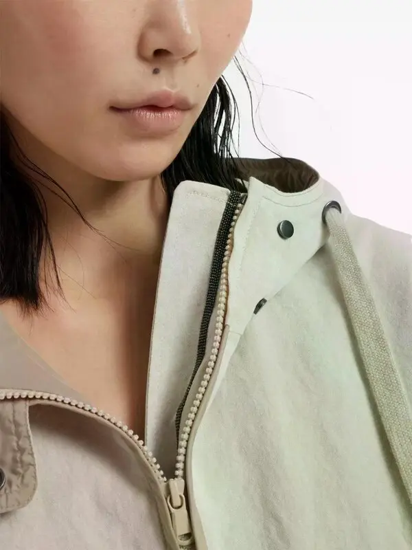 Brunello Cucinelli Hooded Cotton-blend Jacket
