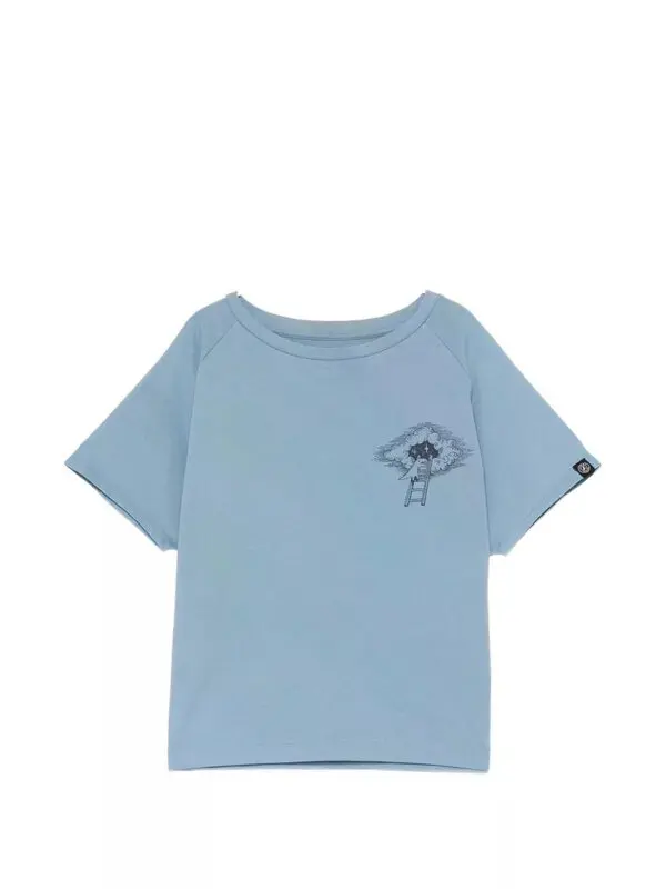 AGNES B. Graphic Print T-shirt - Blue
