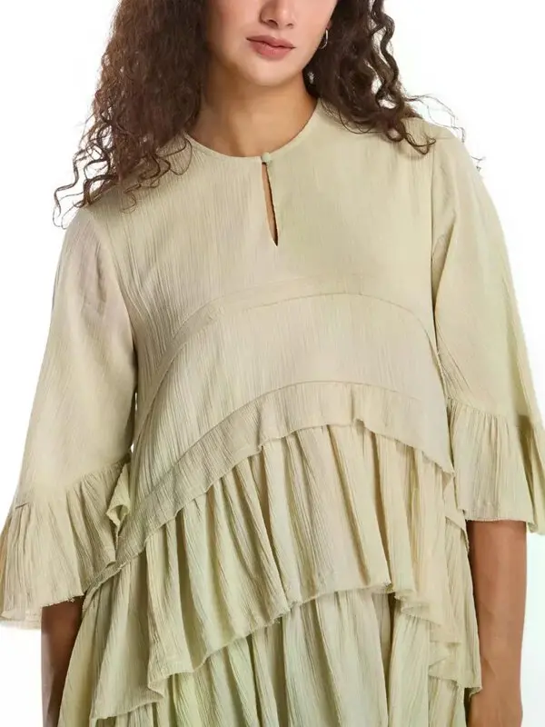 ALLSAINTS Cavarly Ruffled Asymmetric Dress