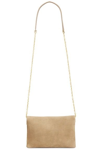 Saint Laurent Small On Chain Pouch - Light Cumin