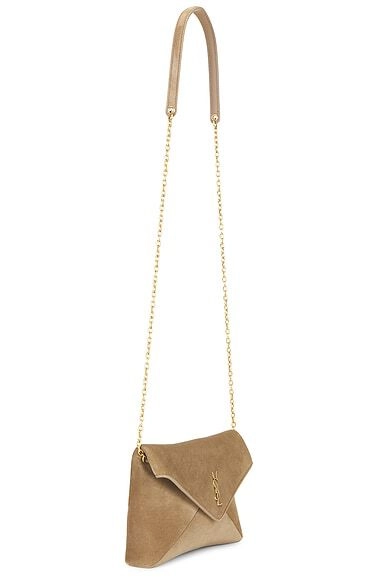 Saint Laurent Small On Chain Pouch - Light Cumin