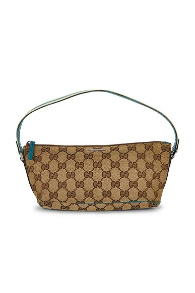 Gucci Gg Canvas Boat Pochette Shoulder Bag