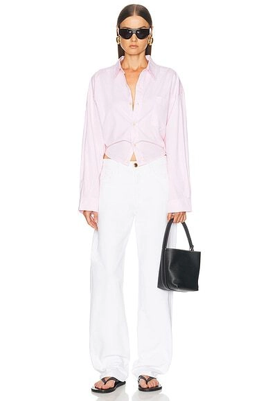 R13 Split Hem Boyfriend Shirt