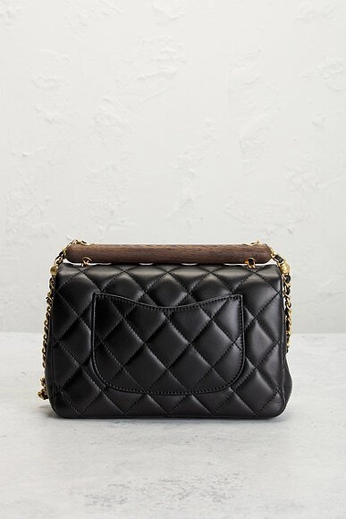 Chanel Lambskin Small Wenge Wood Flap Bag