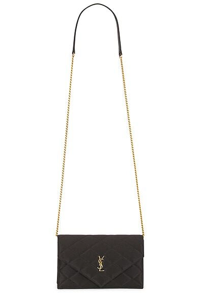 Saint Laurent Chain Wallet - Nero
