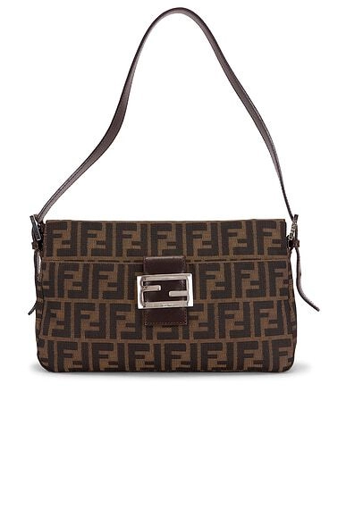 Fendi Zucca Baguette Shoulder Bag