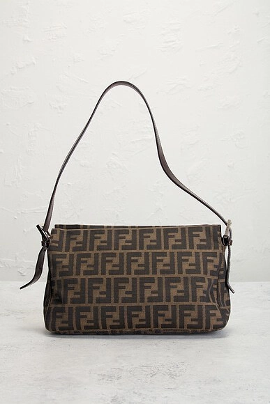 Fendi Zucca Baguette Shoulder Bag