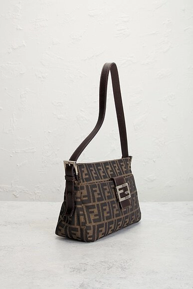 Fendi Zucca Baguette Shoulder Bag