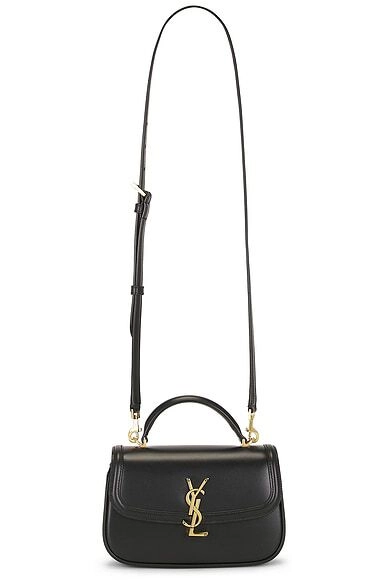 Saint Laurent Mini Solferino Top Handle Bag - Nero