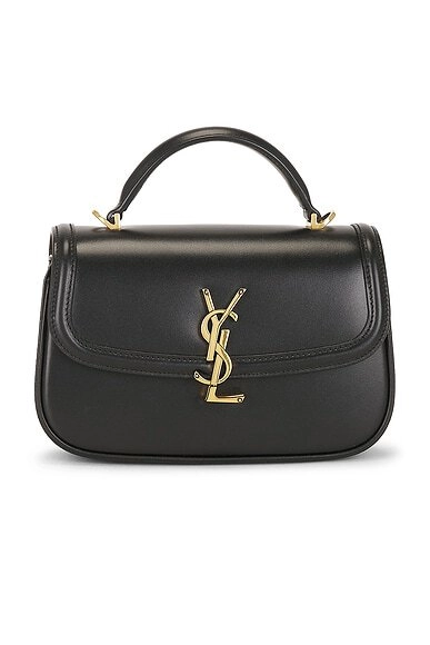 Saint Laurent Mini Solferino Top Handle Bag - Nero