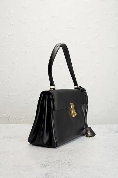 Prada Soft Sound Shoulder Bag In Calfskin Leather - Black