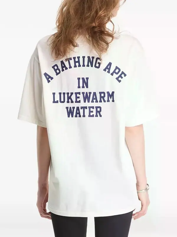 A BATHING APE Logo Print Relaxed Fit T-shirt