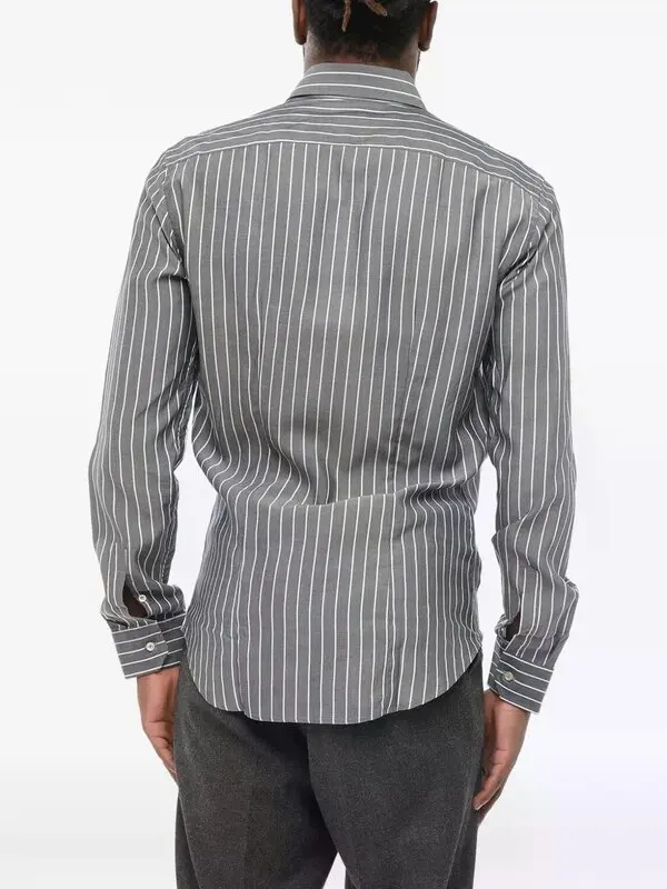 Brian Dales Awning-striped French-collar Shirt