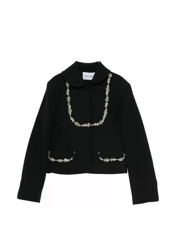 Dice Kayek Crystal Garland Jacket - Black