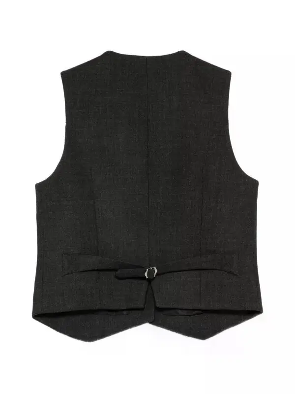 Dice Kayek Crystal-embellished Waistcoat - Grey