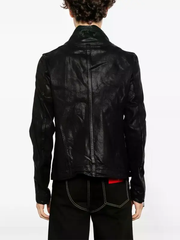 JULIUS Coated High-neck Jacket