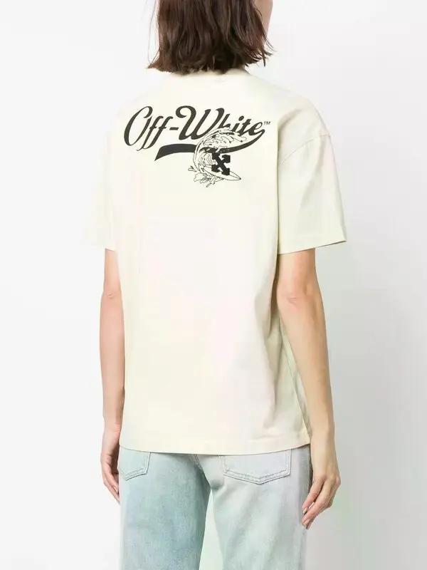 Off-White Organic Cotton Logo Print T-shirt