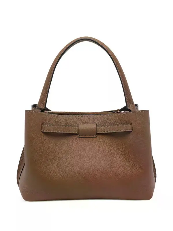 TOD'S T Signature Handbag In Leather - Brown