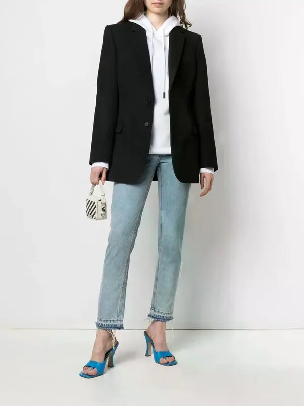 Off-White High-waisted Straight-leg Jeans - Blue