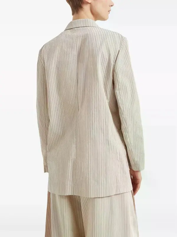 Brunello Cucinelli Striped Double-breasted Blazer