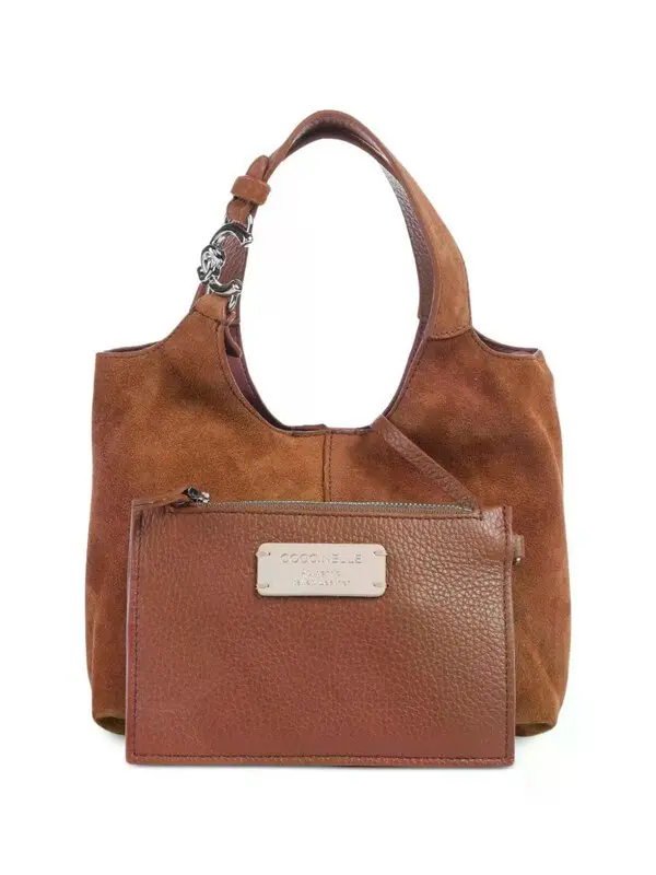 COCCINELLE C-easy Suede Tote Bag - Brown