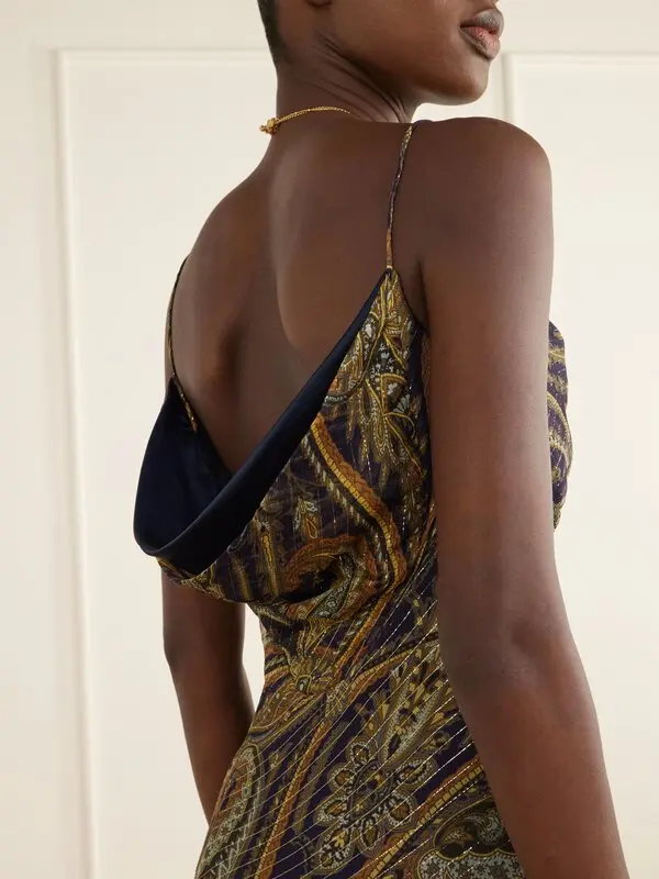 Etro Paisley-printed Silk-blend Maxi Dress