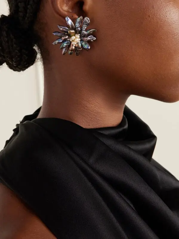 JENNIFER BEHR Pearlanna Crystal Earrings