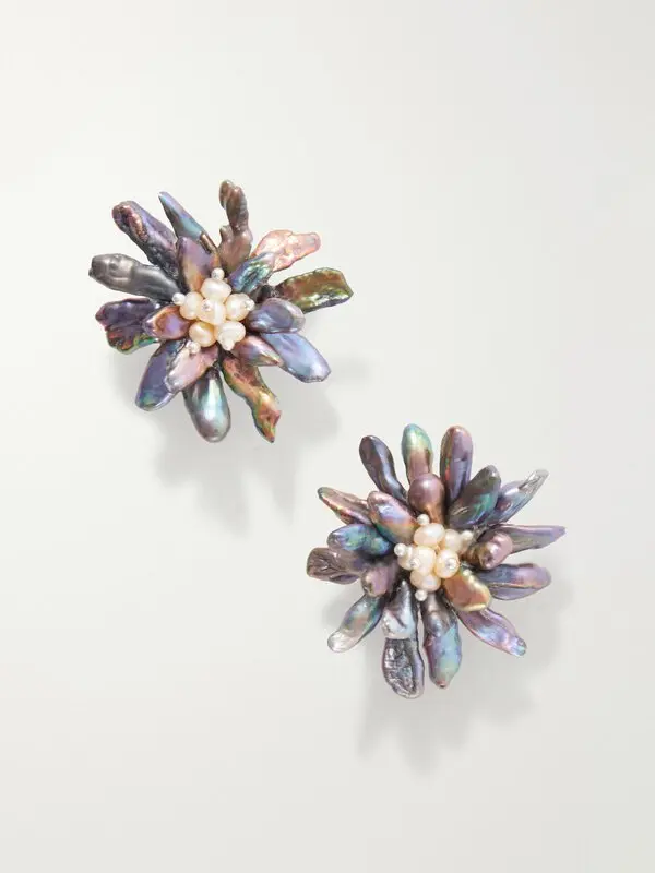 JENNIFER BEHR Pearlanna Crystal Earrings - Multi