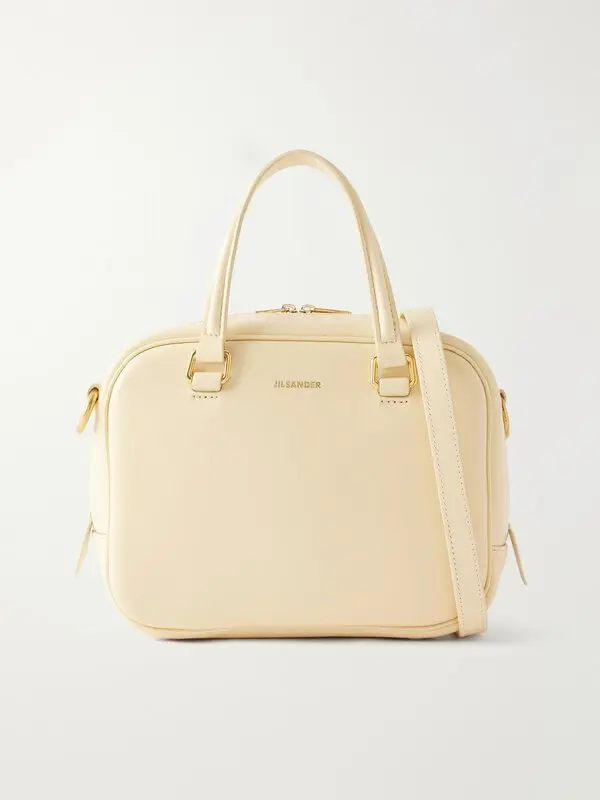JIL SANDER Vision Mini Leather Tote - Neutrals