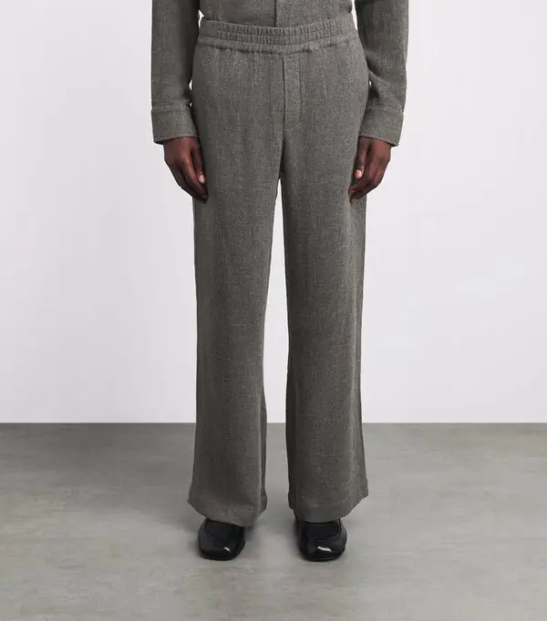 WON HUNDRED Wool-viscose Leon Wide-leg Trousers
