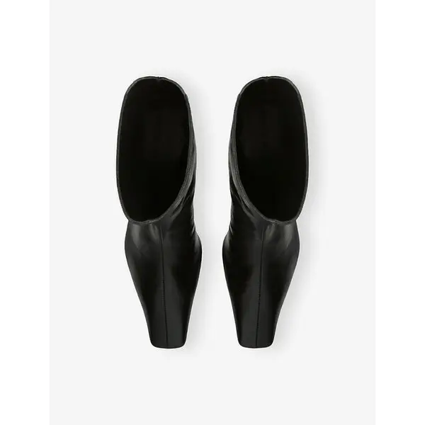 Khaite Ona 55 Leather Heeled Ankle Boots