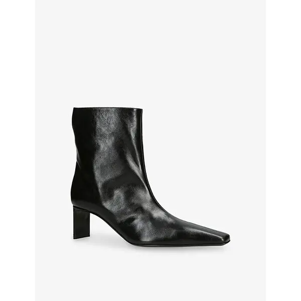 Khaite Ona 55 Leather Heeled Ankle Boots