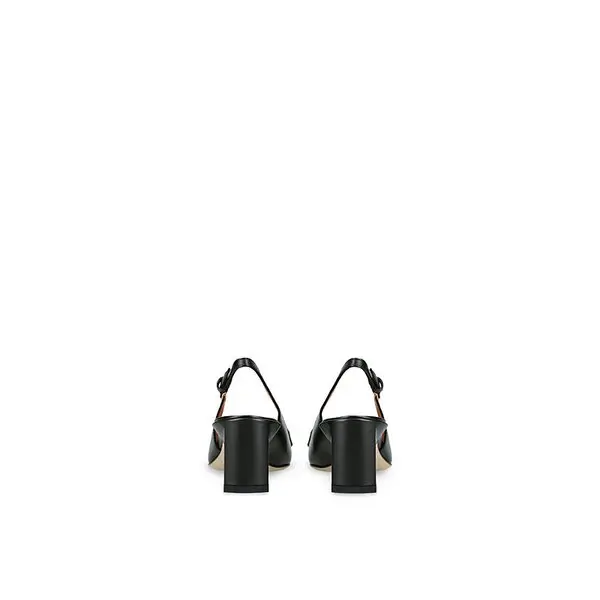 TOD'S Buckled Leather Slingback Courts