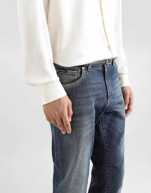 Dolce & Gabbana Pantalone Denim Multi-colored Cotton