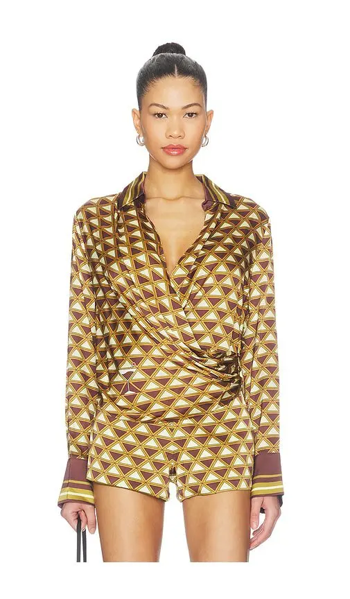 Retrofete Kourt Blouse - Brown