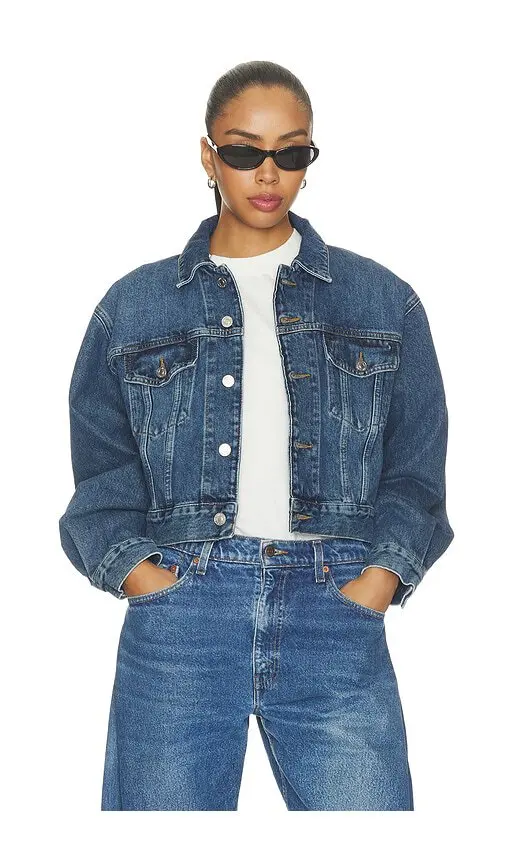 RE/DONE A Frame Denim Jacket - Denim-medium