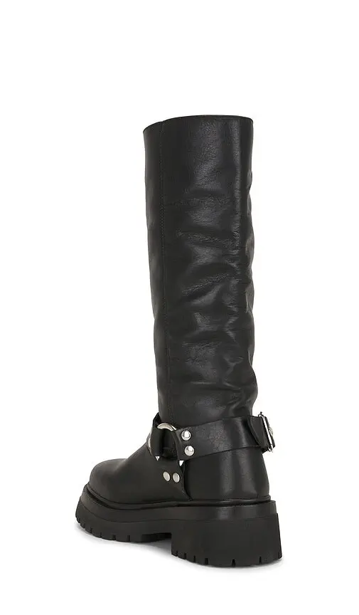 Steve Madden Everest Leather Buckled Knee-high Boots