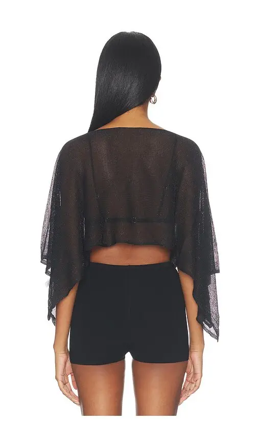 MORE TO COME Orson Knit Poncho In . Also