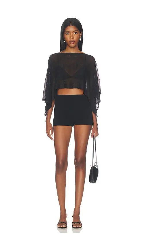 MORE TO COME Orson Knit Poncho In . Also
