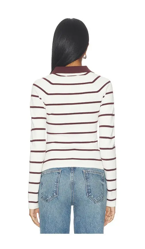 ALL THE WAYS Bronson Knit Polo Top In . Also