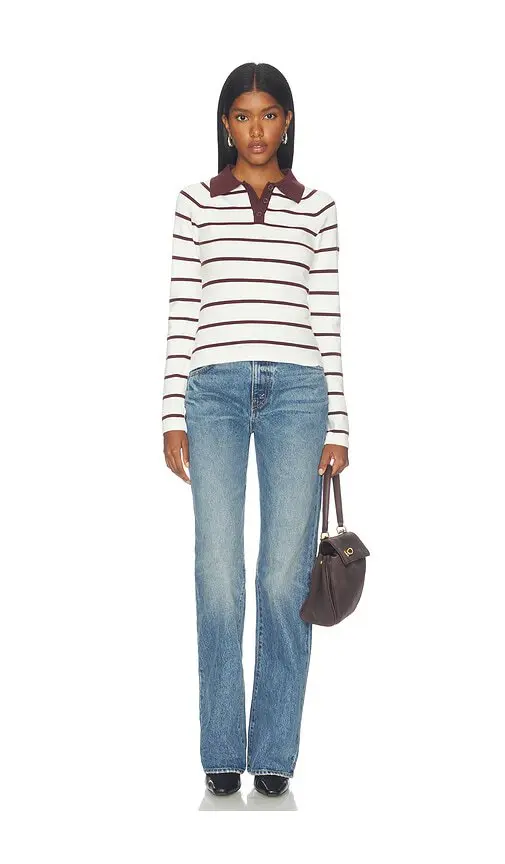 ALL THE WAYS Bronson Knit Polo Top In . Also
