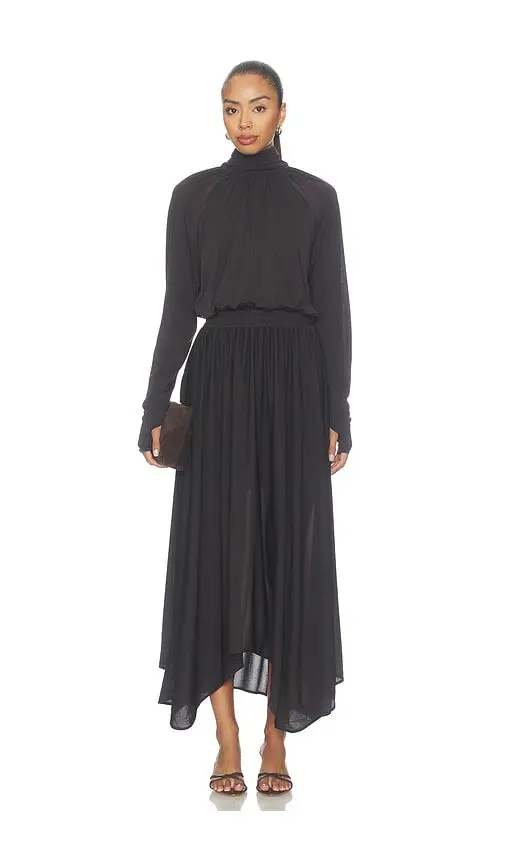 Clea Katia Midi Dress - Black