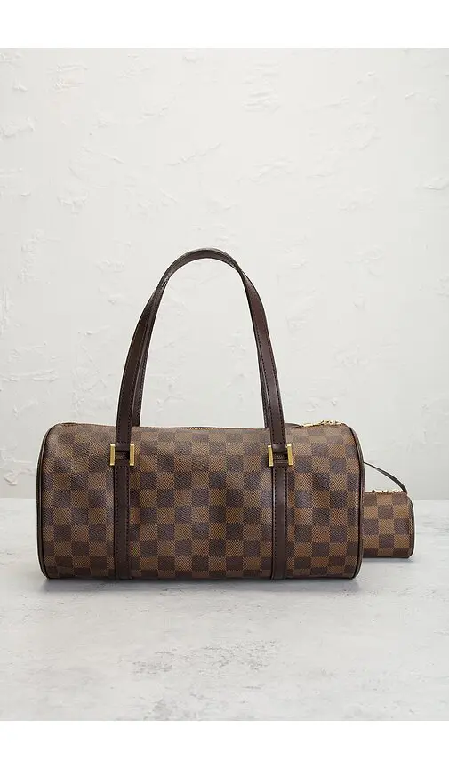 FWRD RENEW Louis Vuitton Damier Ebene Papillon 30 Handbag & Mini Set