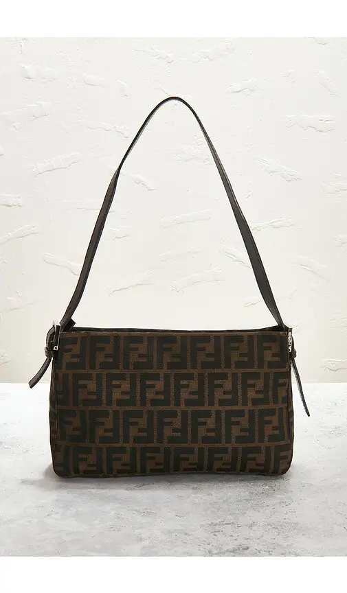 FWRD RENEW Fendi Zucca Shoulder Bag