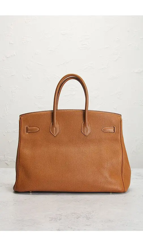 FWRD RENEW Hermes Togo Birkin 35 Retourne Handbag - Brown