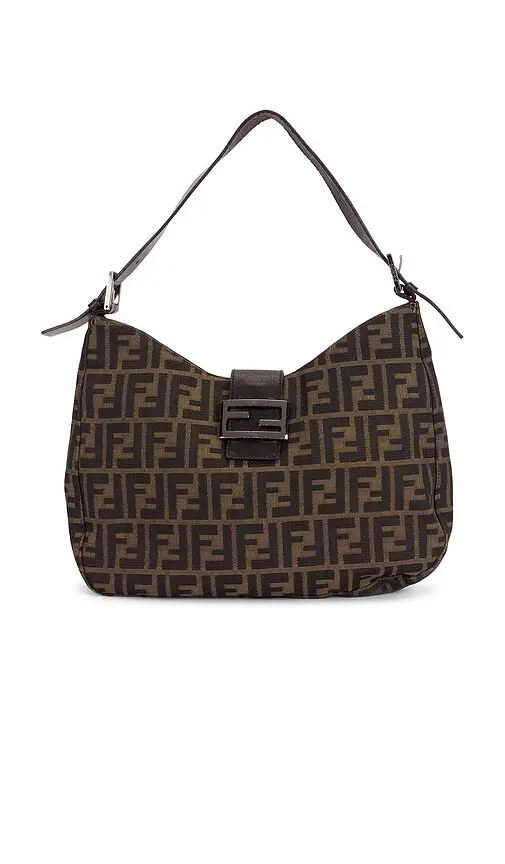 FWRD RENEW Fendi Zucca Monogram Shoulder Bag