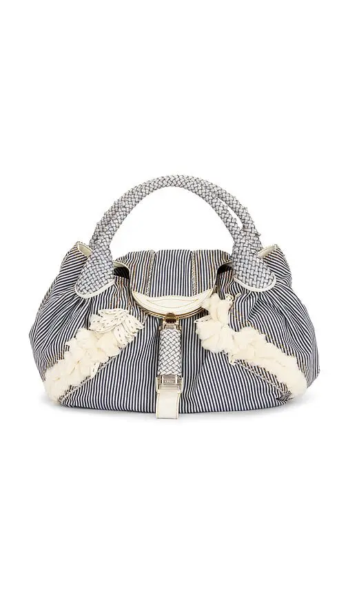 FWRD RENEW Fendi Canvas And Calfskin Leather Spy Handbag