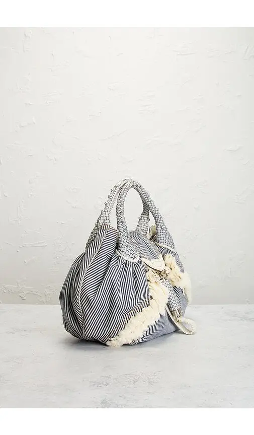 FWRD RENEW Fendi Canvas And Calfskin Leather Spy Handbag
